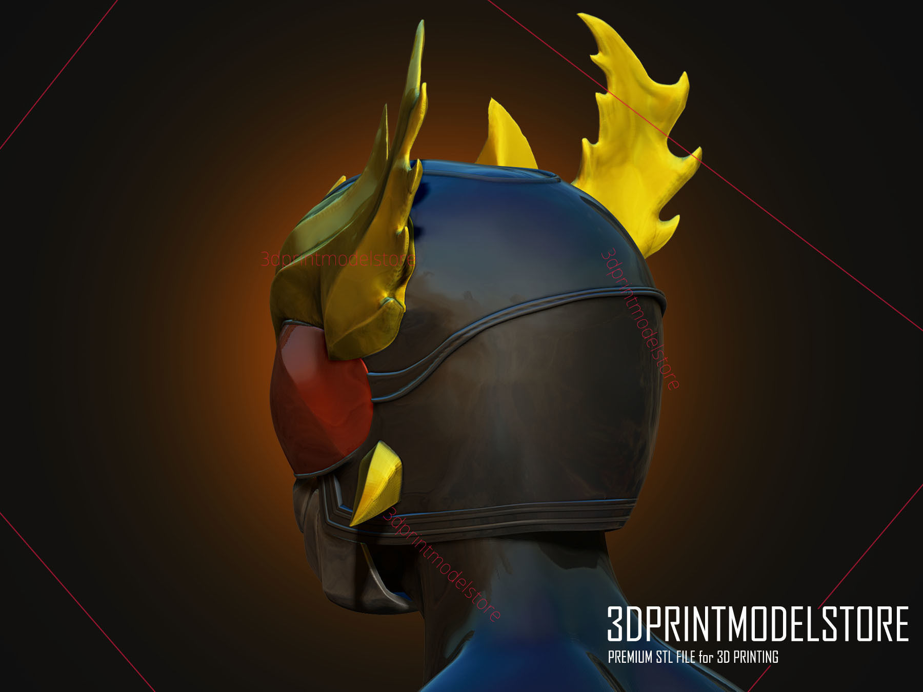 Kamen Rider Kuuga Cosplay Helmet 3D model 3D printable | CGTrader