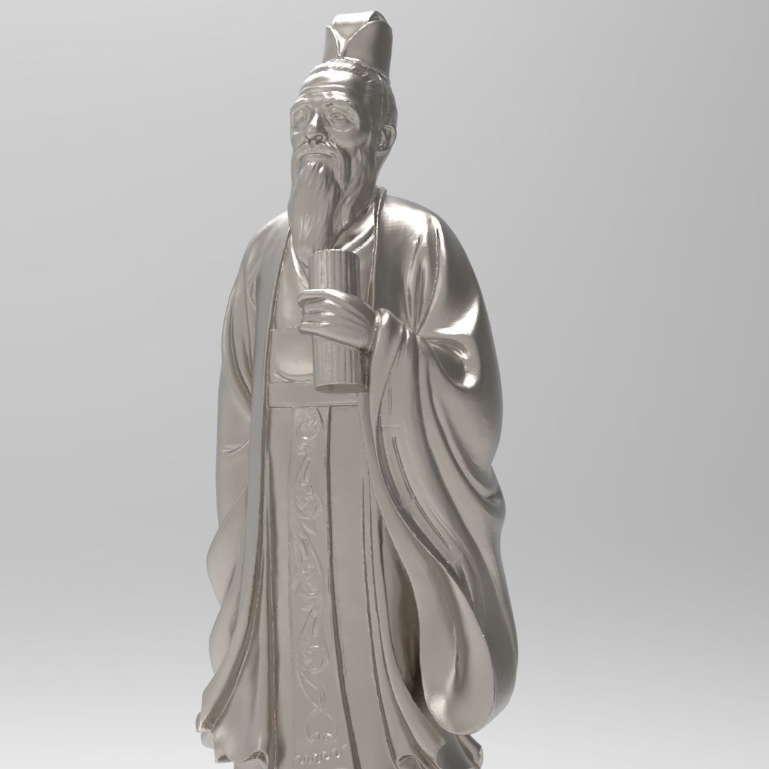The ancient Chinese sage Confucius 3D model 3D printable | CGTrader