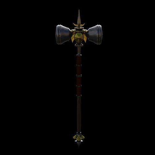 Skull hammer 3D model | CGTrader