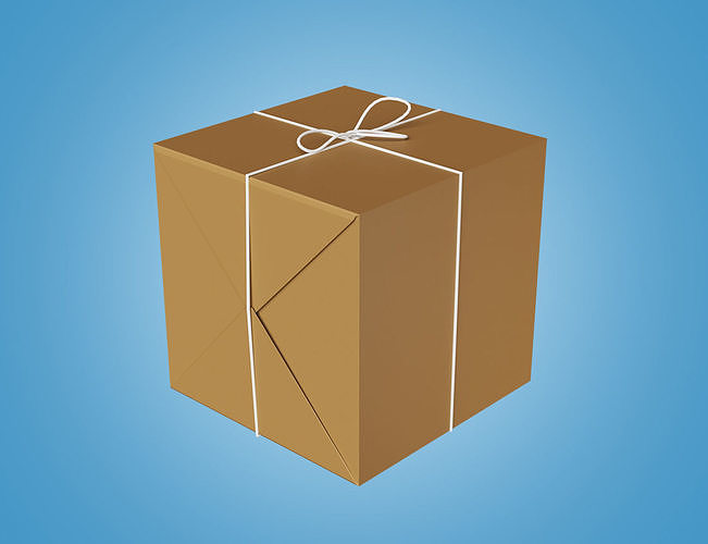 Parcel Box Render illustration 3D model 3D model | CGTrader