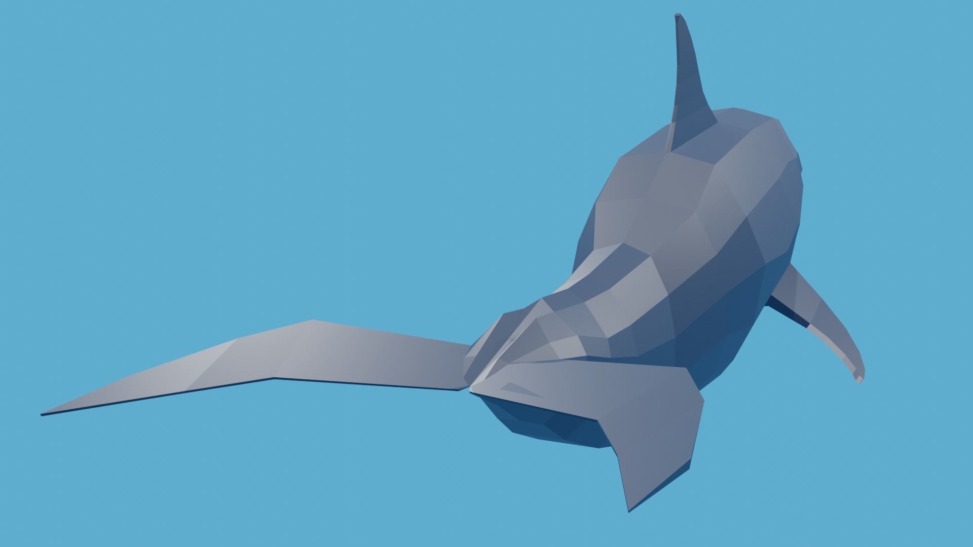 3D model Animated low-poly dolphin for you VR / AR / low-poly | CGTrader