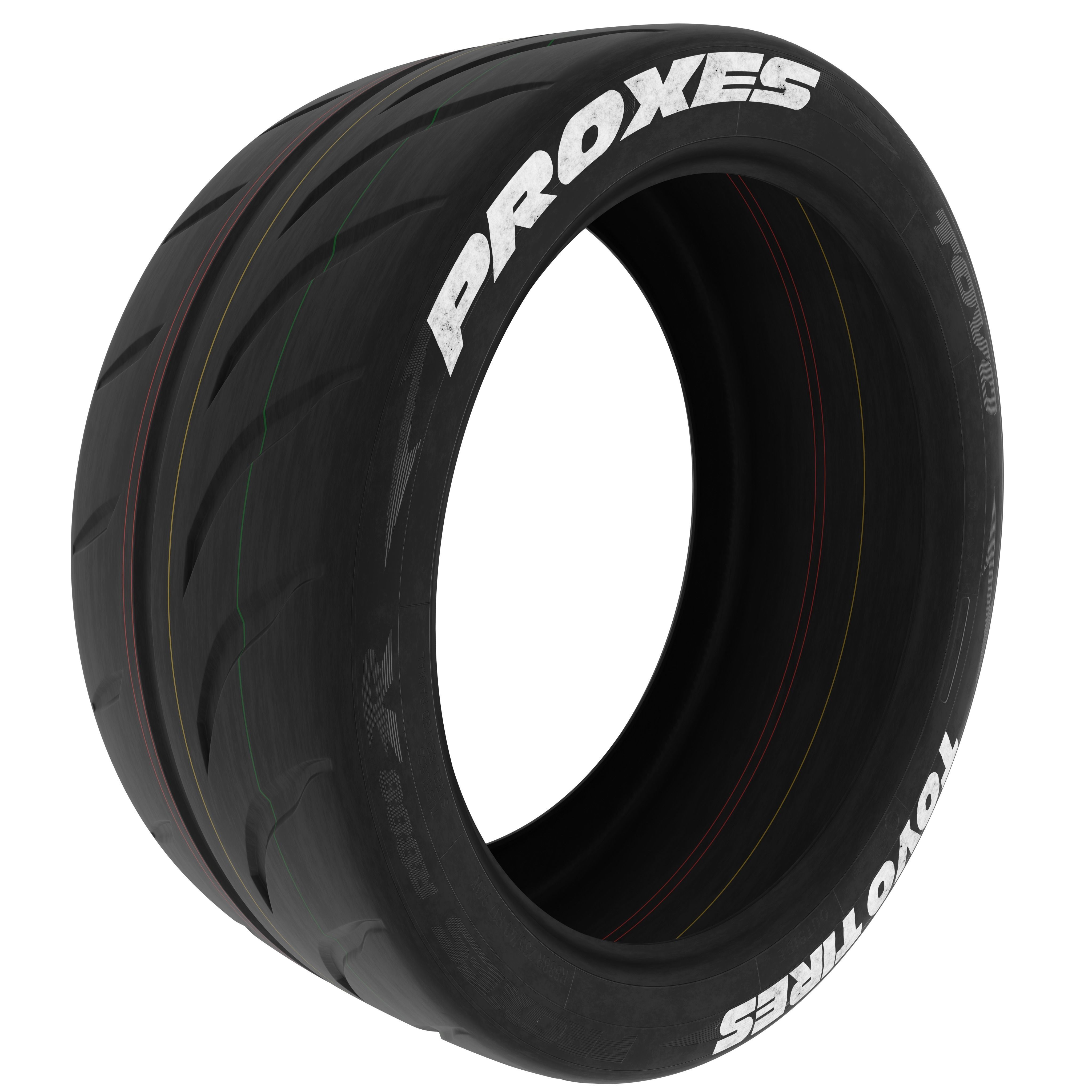 Toyo Proxes r888R Tire HighPoly 3D model 3D model | CGTrader