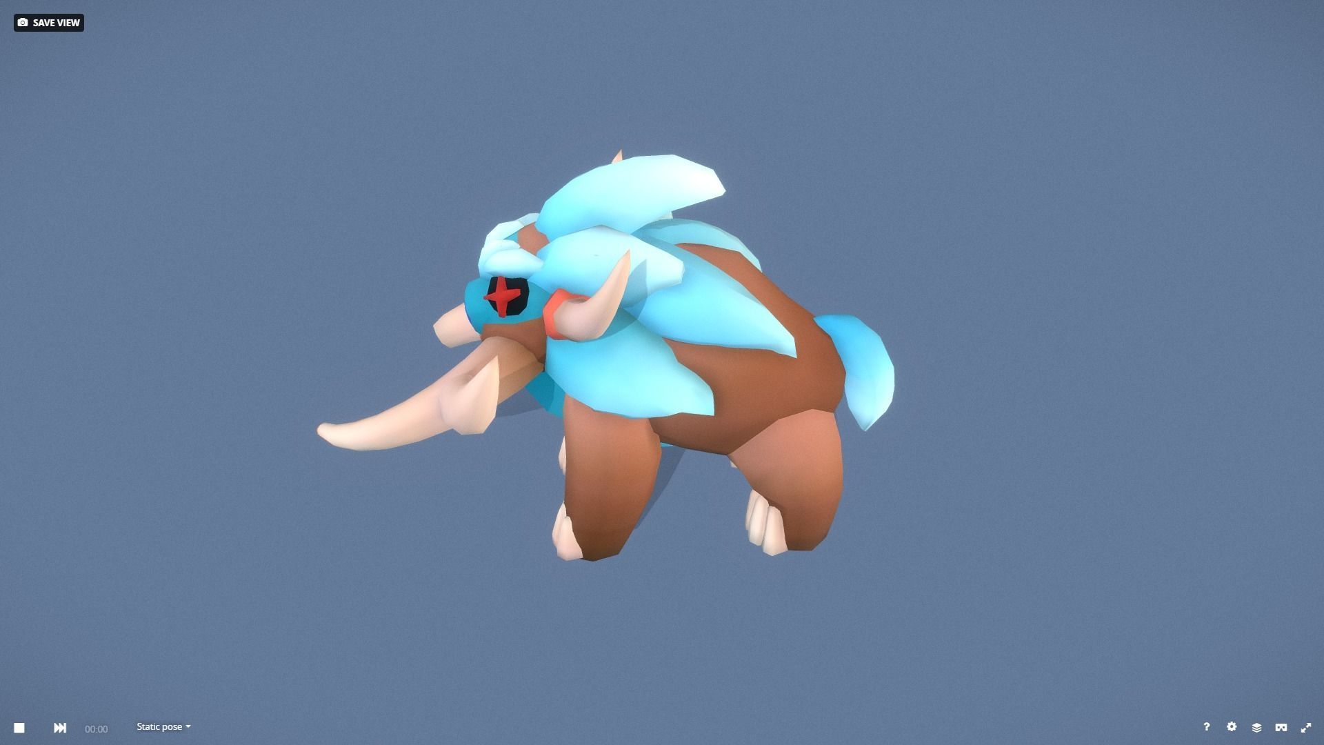 3D model Cartoon Characters - Evolution Mamooth Warriors VR / AR / low ...