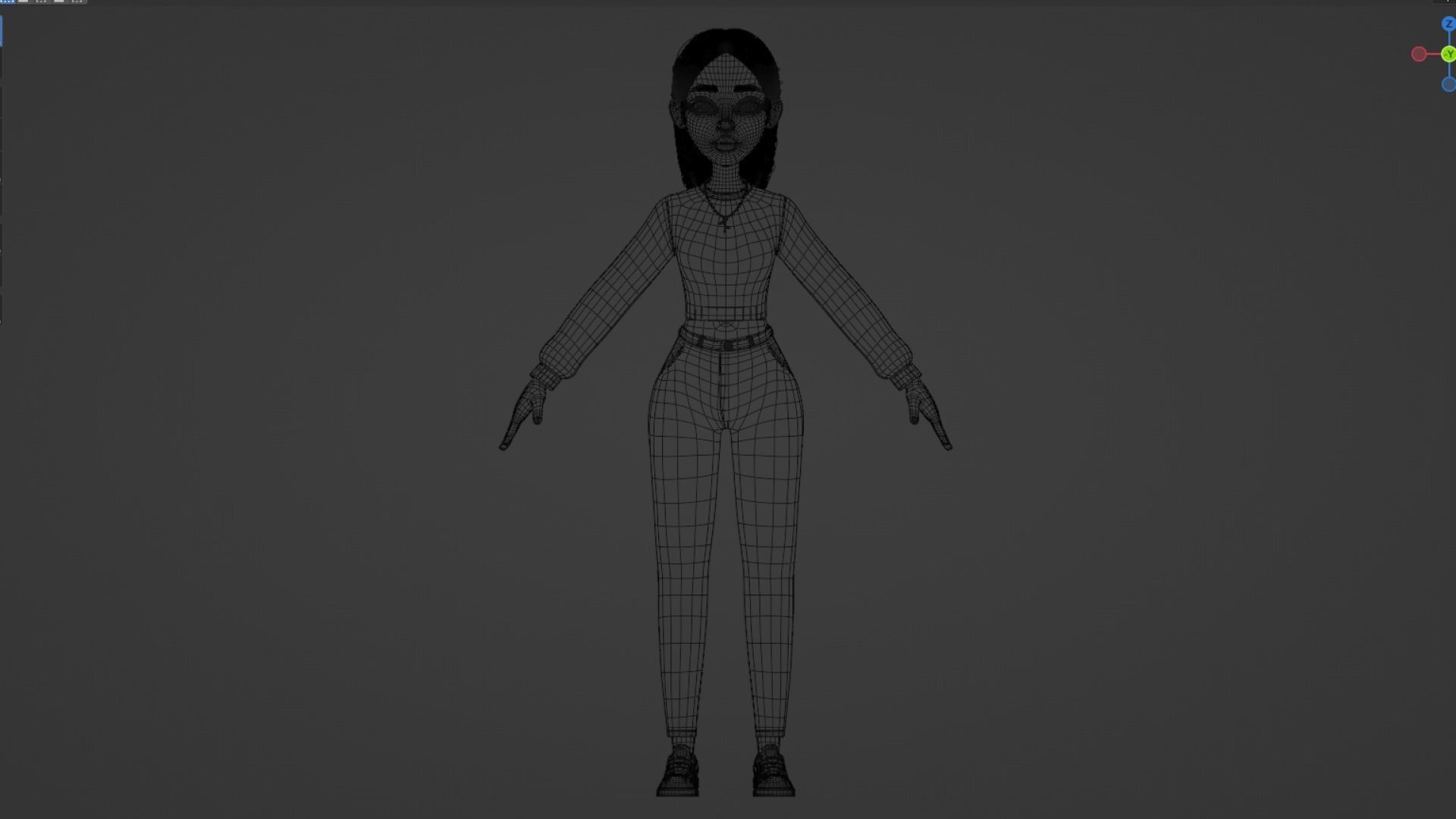 Cartoon Black Woman Teen Rigged 3d Model Rigged Cgtrader 