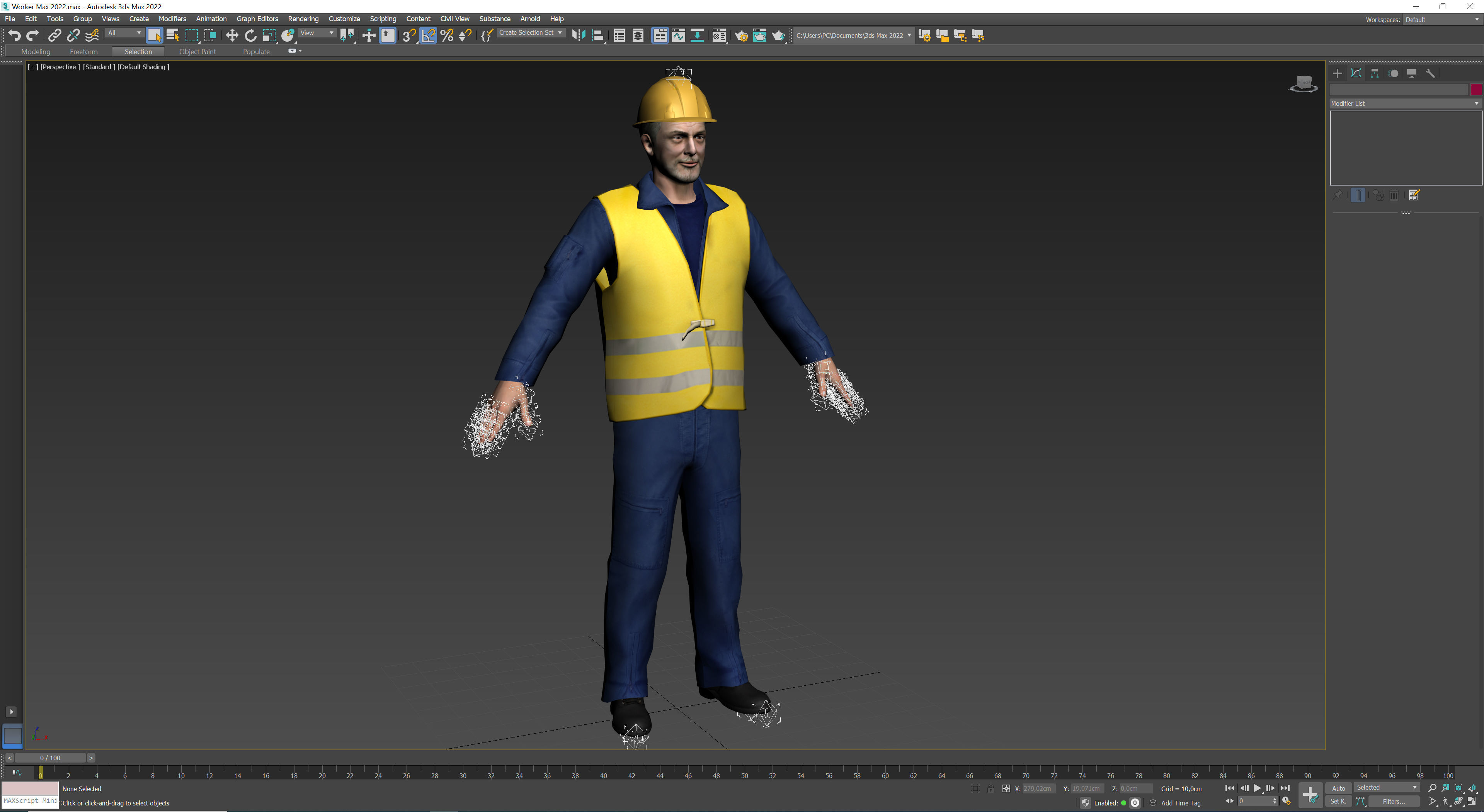 3D model Worker VR / AR / low-poly | CGTrader