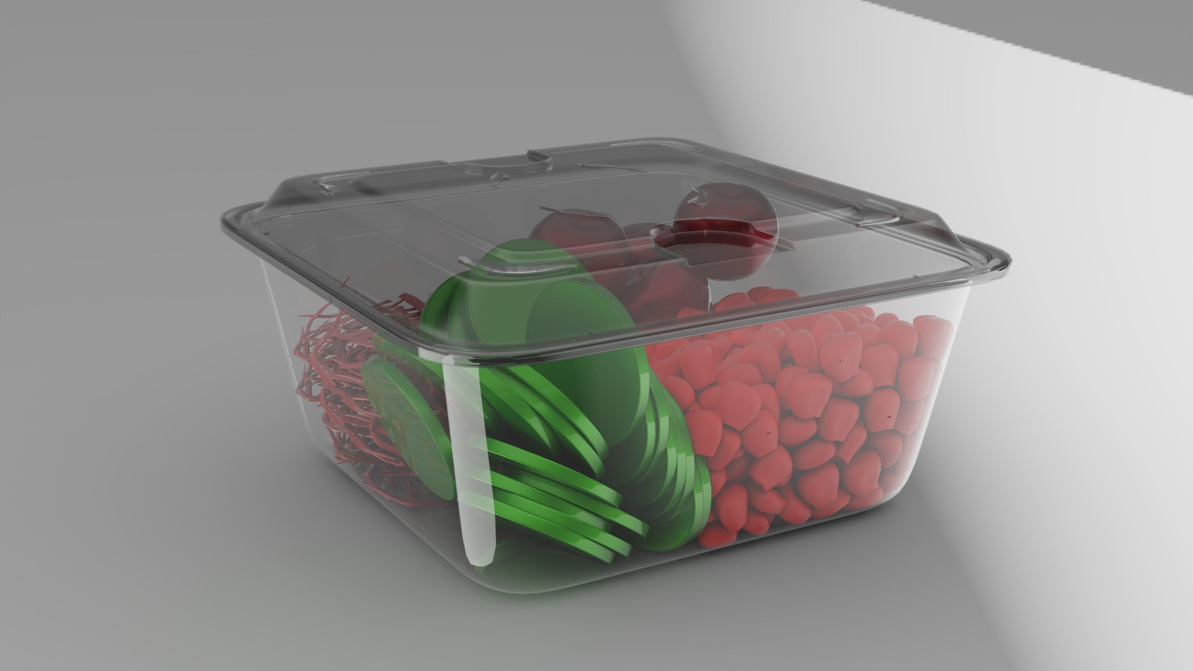 3D model Take-away compostable container VR / AR / low-poly | CGTrader