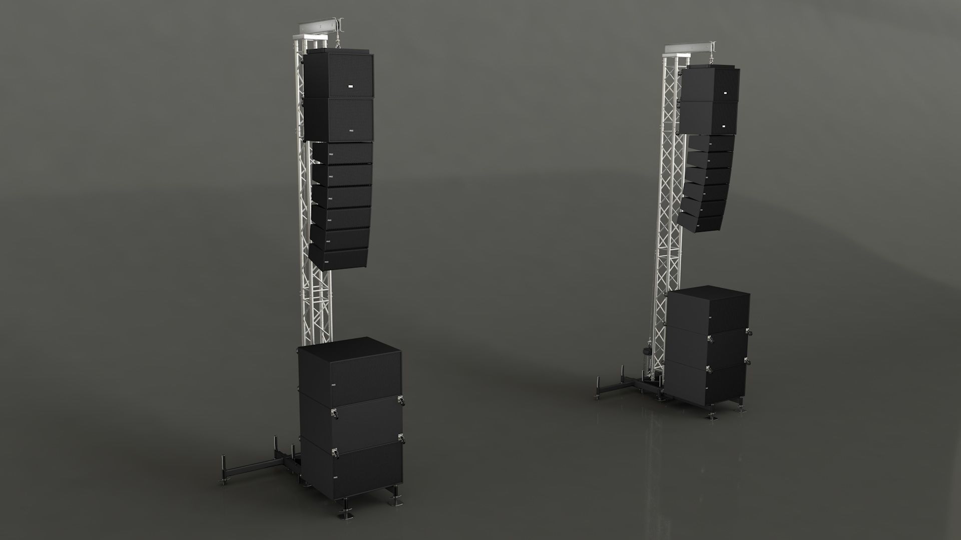 Sound towers 3D model | CGTrader