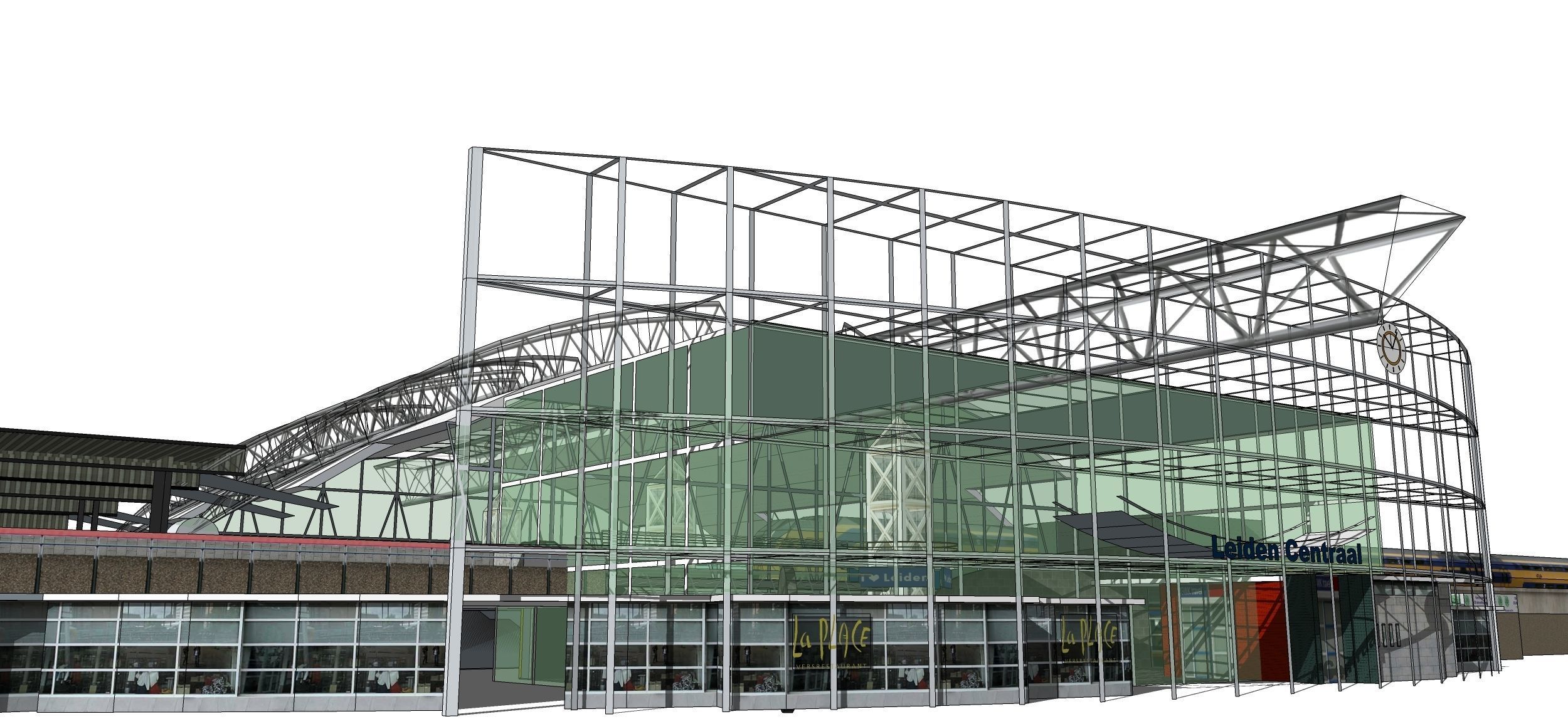 Sketchup Terminal A4 Project SKP DWG PIC 3D model | CGTrader