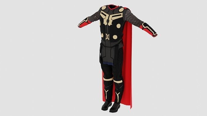 Thor Costume 3D model | CGTrader
