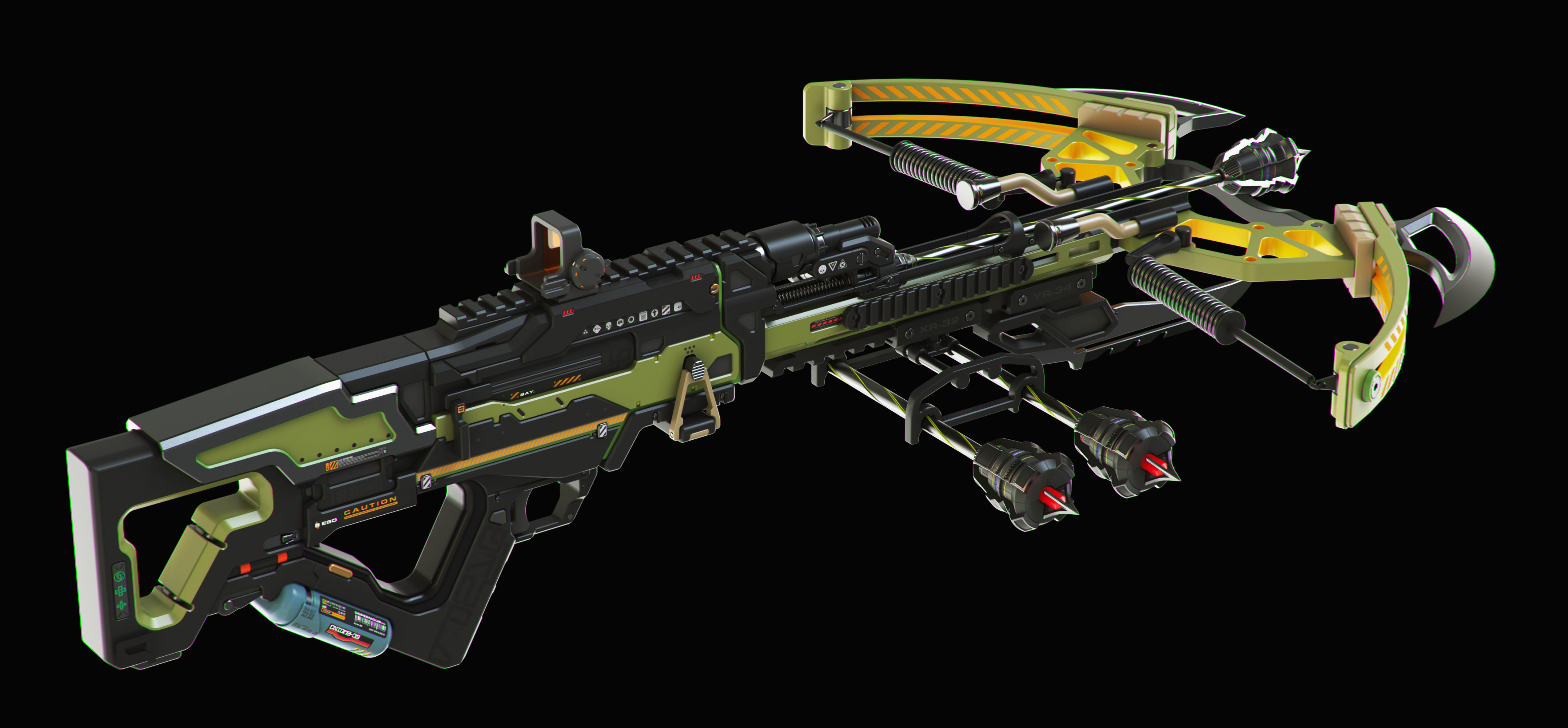 Archer Weapon Set 3D model | CGTrader