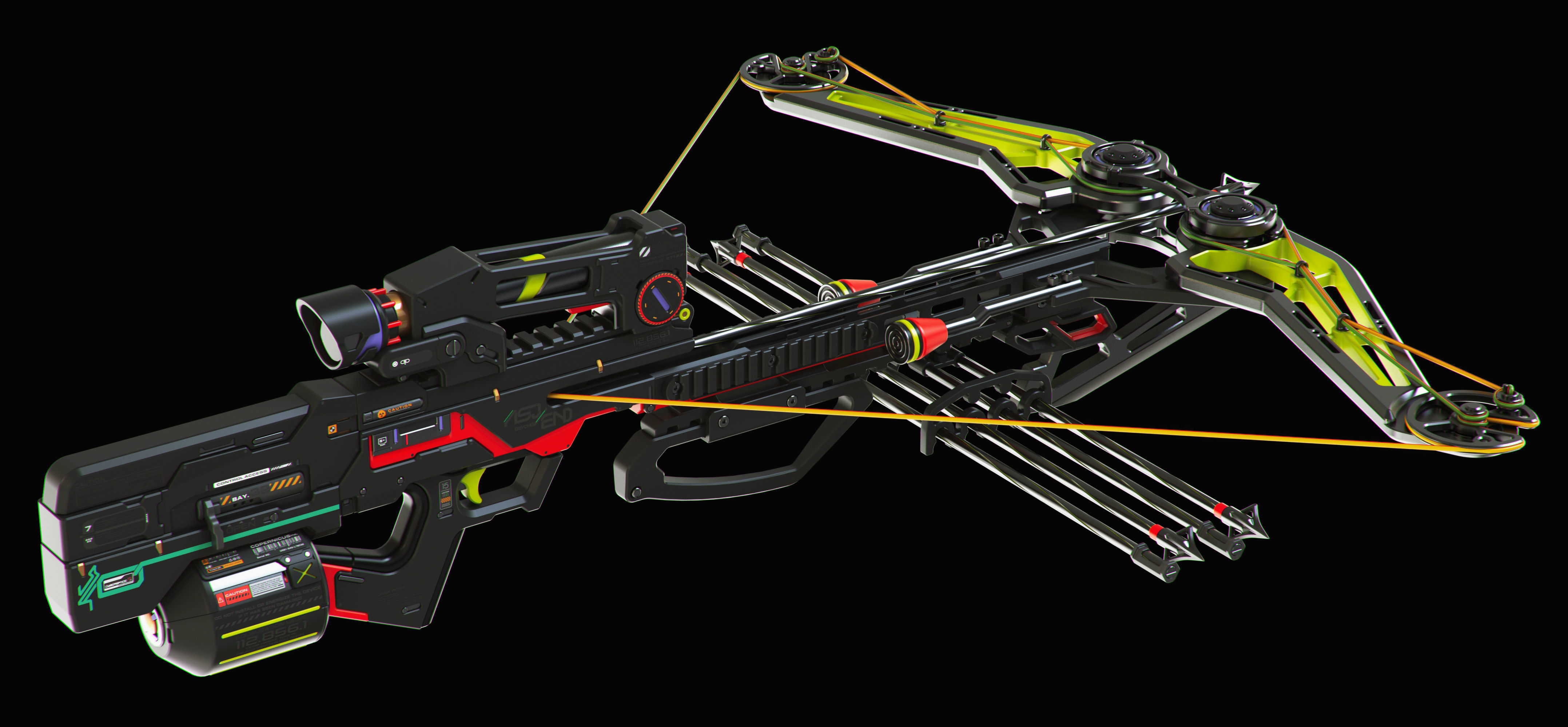 Archer Weapon Set 3D model | CGTrader