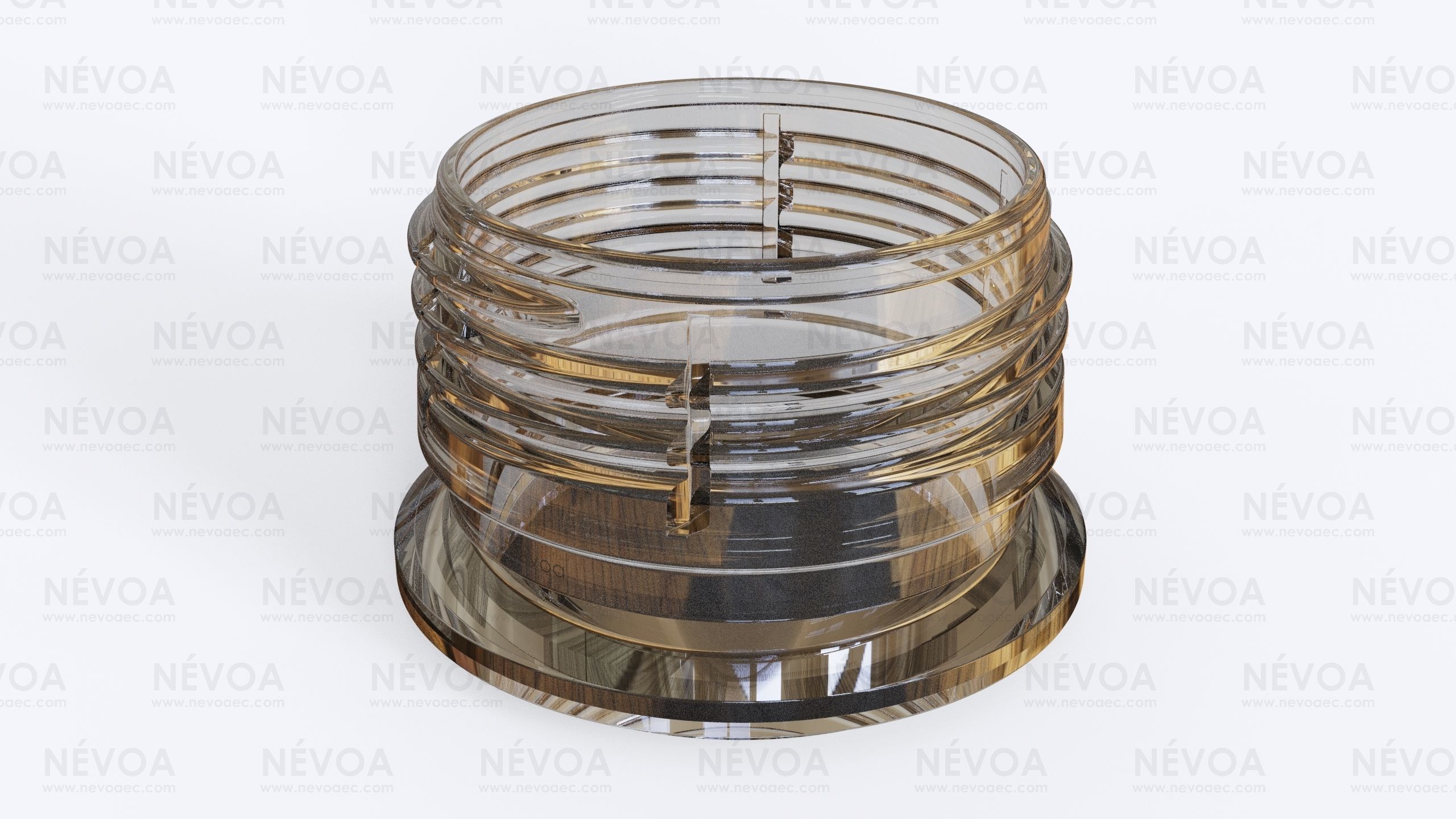 Neck finish - Alcoa 1690 - voluntary standard 38 mm CSD finish 3D model ...