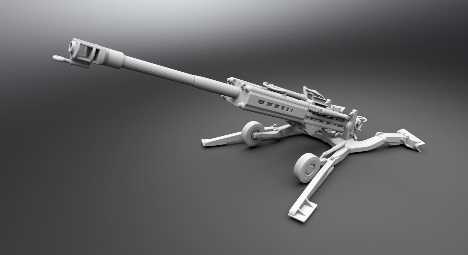 M777 Howitzer Scale model 3D model 3D printable | CGTrader