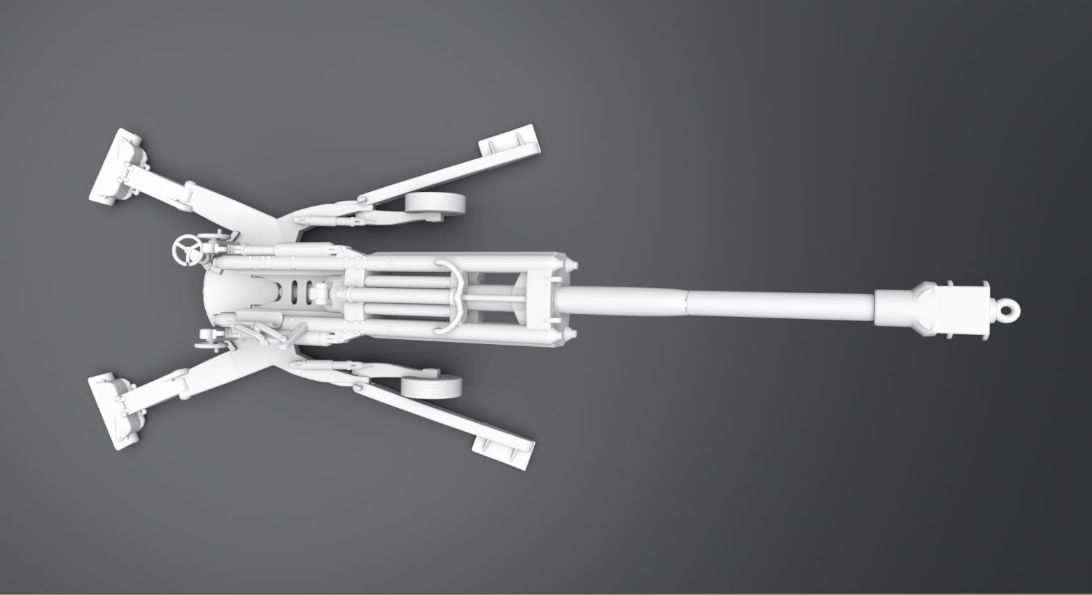 M777 Howitzer Scale model 3D model 3D printable | CGTrader