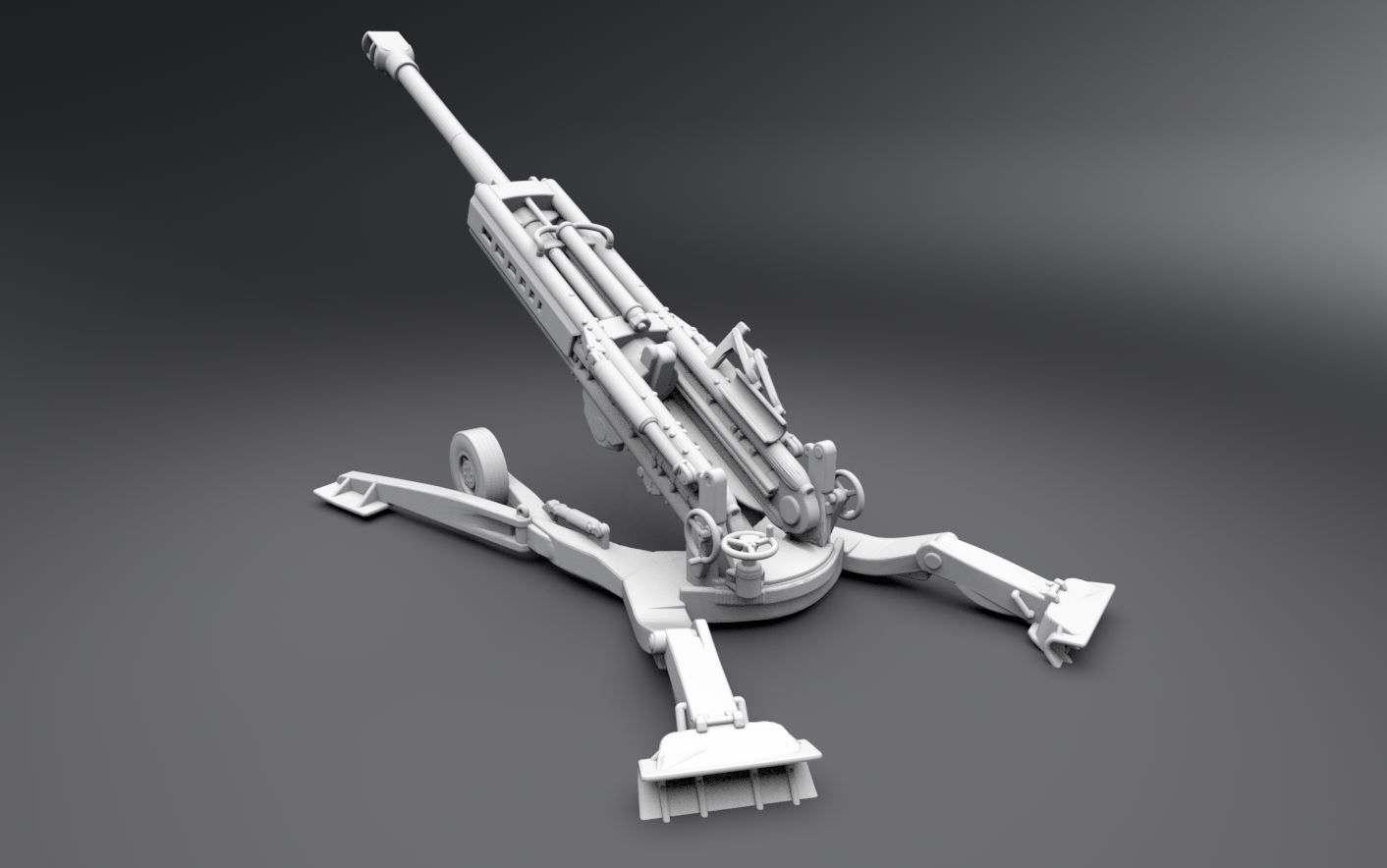 M777 Howitzer Scale model 3D model 3D printable | CGTrader