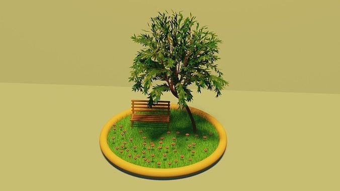 small garden 3D model | CGTrader