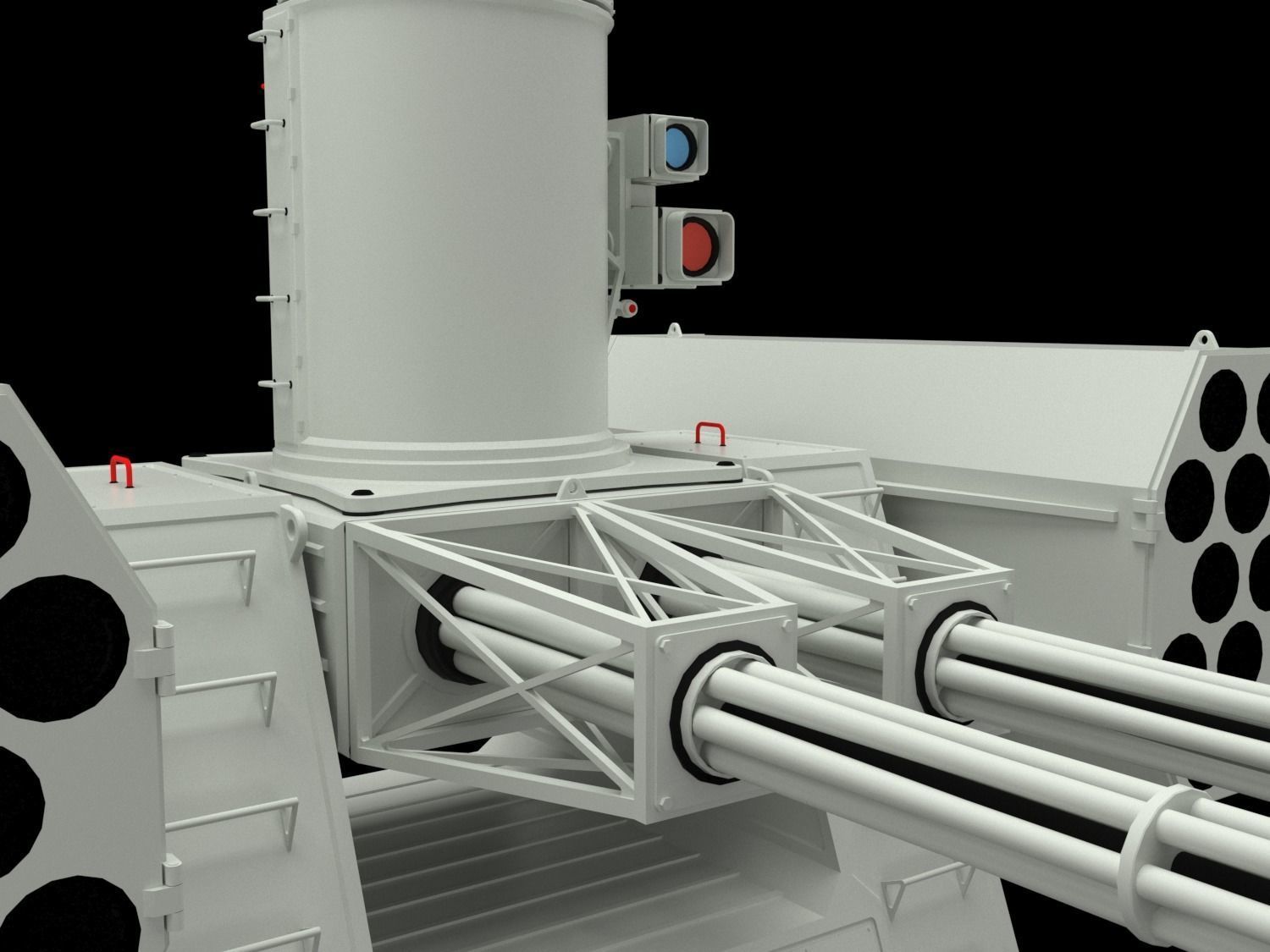 CIWS Close-In Weapon System 3D model animated | CGTrader