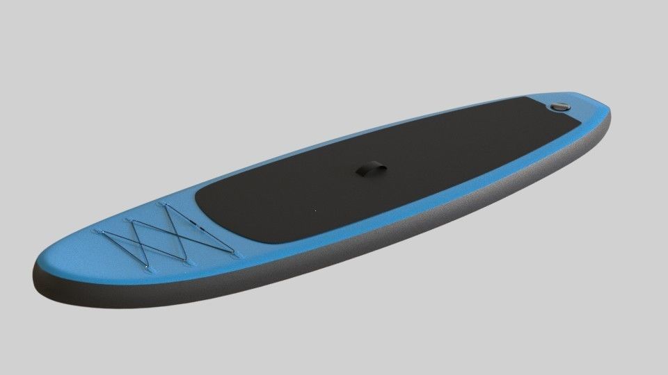 Paddleboard stand up paddle board 3D model | CGTrader