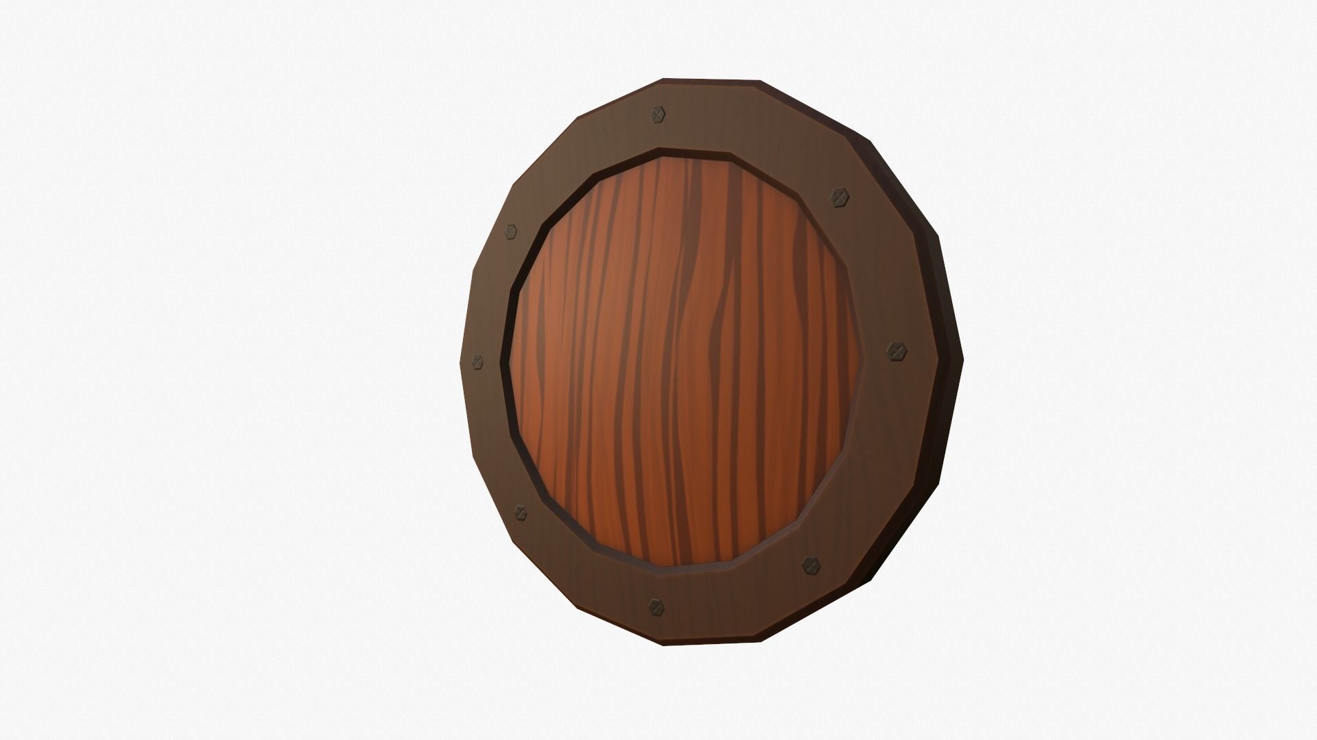 3D model Cartoon Wooden Shield VR / AR / low-poly | CGTrader