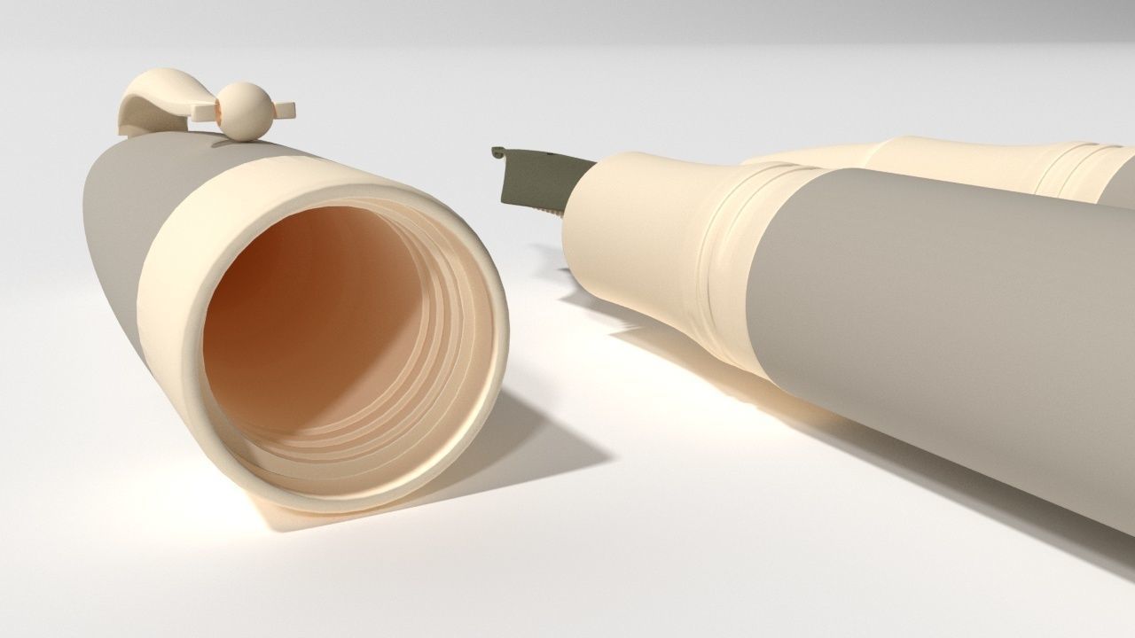 Pen and Nib 3D model | CGTrader