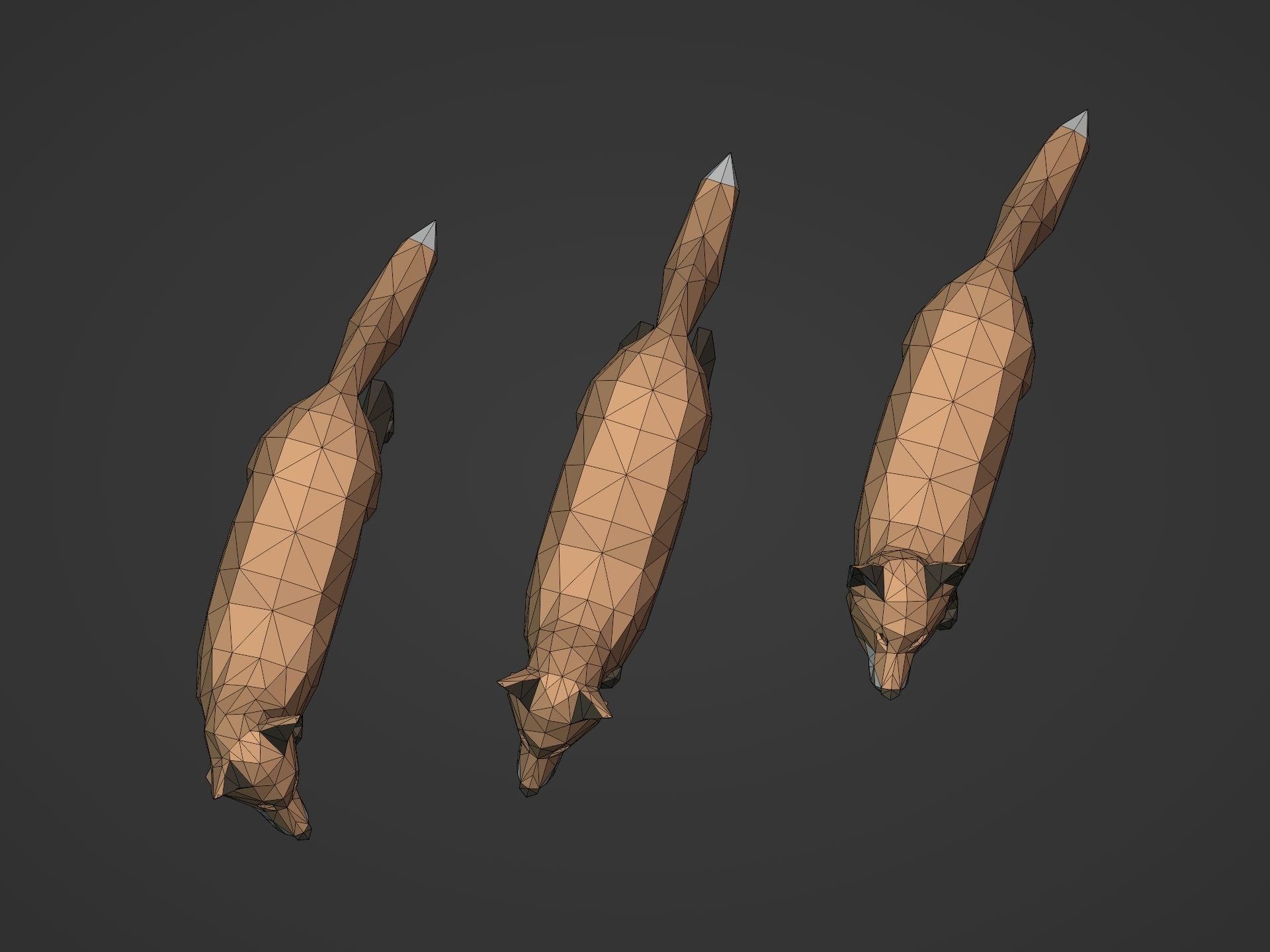 3D model LowPoly Cartoon Red Fox VR / AR / low-poly | CGTrader