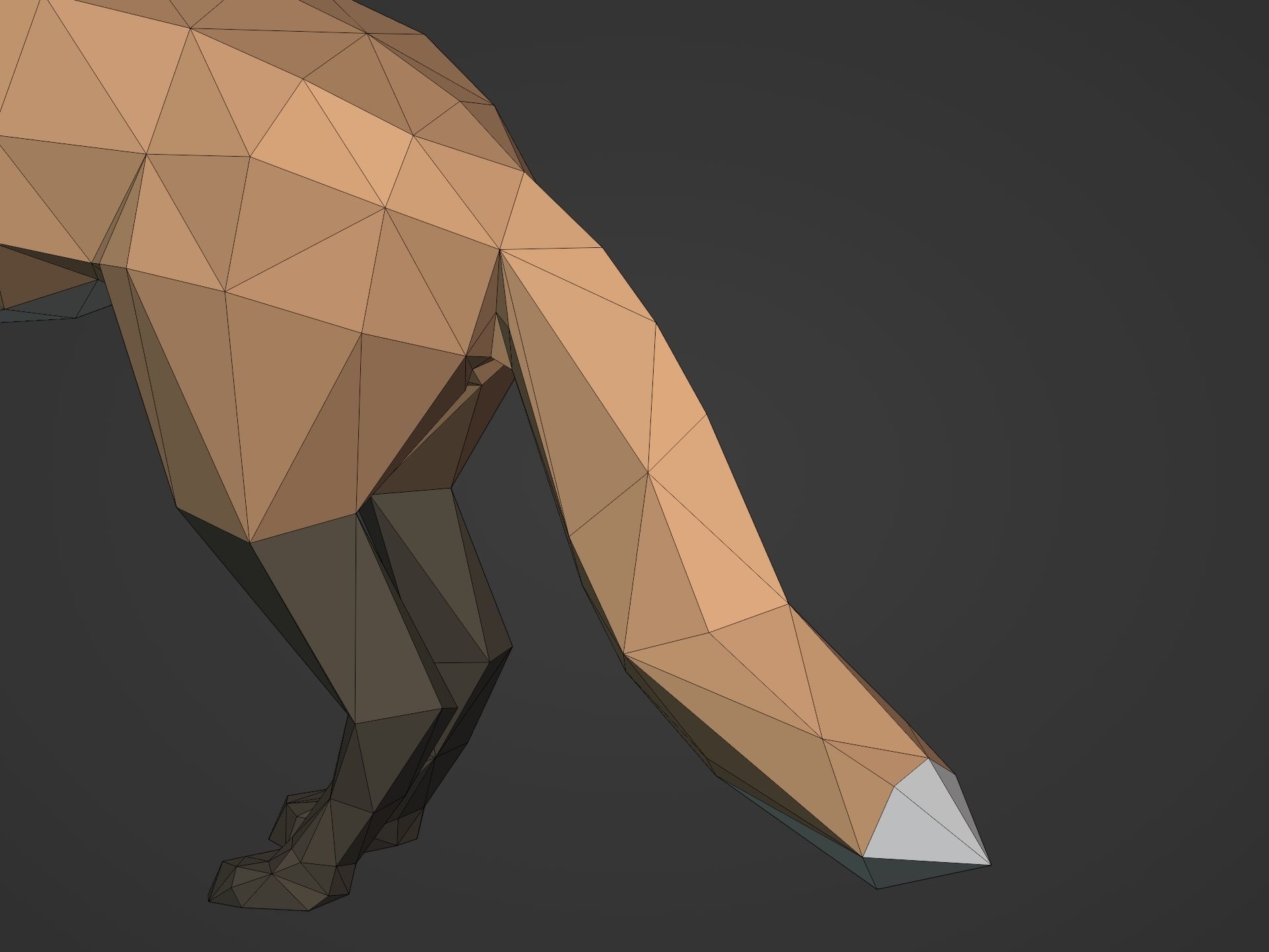 3D model LowPoly Cartoon Red Fox VR / AR / low-poly | CGTrader