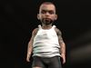 FANTASY FUNNY CHARACTER ANIMATED 3D ANGRY LITTLE MAN WITH TATTOO 3D ...
