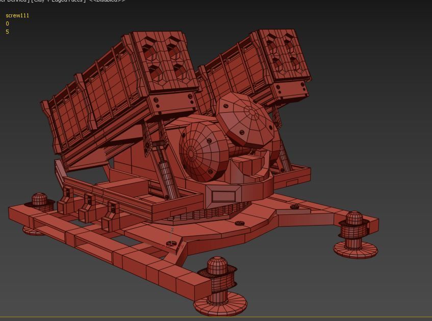 projectile missile launcher 3D model | CGTrader