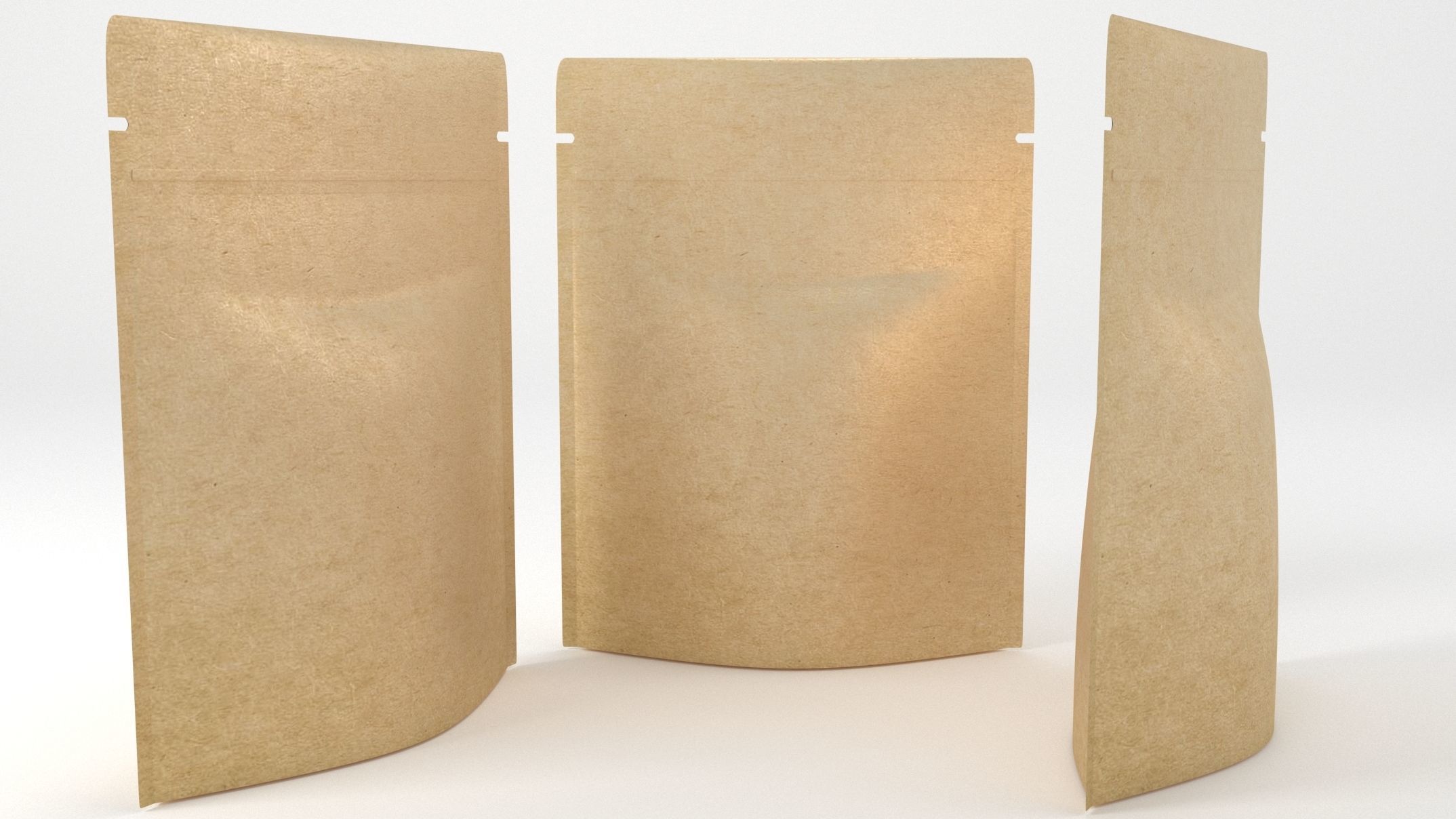 paper packaging bag 3D model | CGTrader