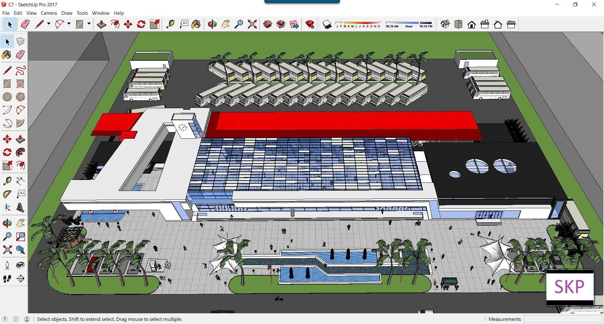 Sketchup Terminal C7 3D model | CGTrader