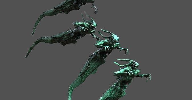 Stylized ghosts 2 3D model | CGTrader