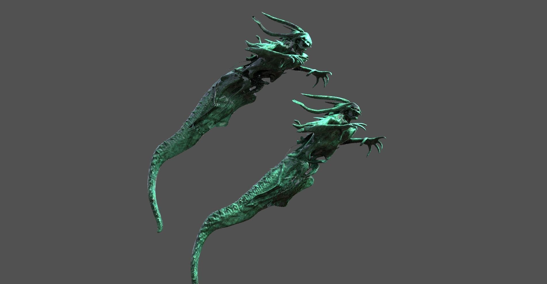 Stylized ghosts 2 3D model | CGTrader