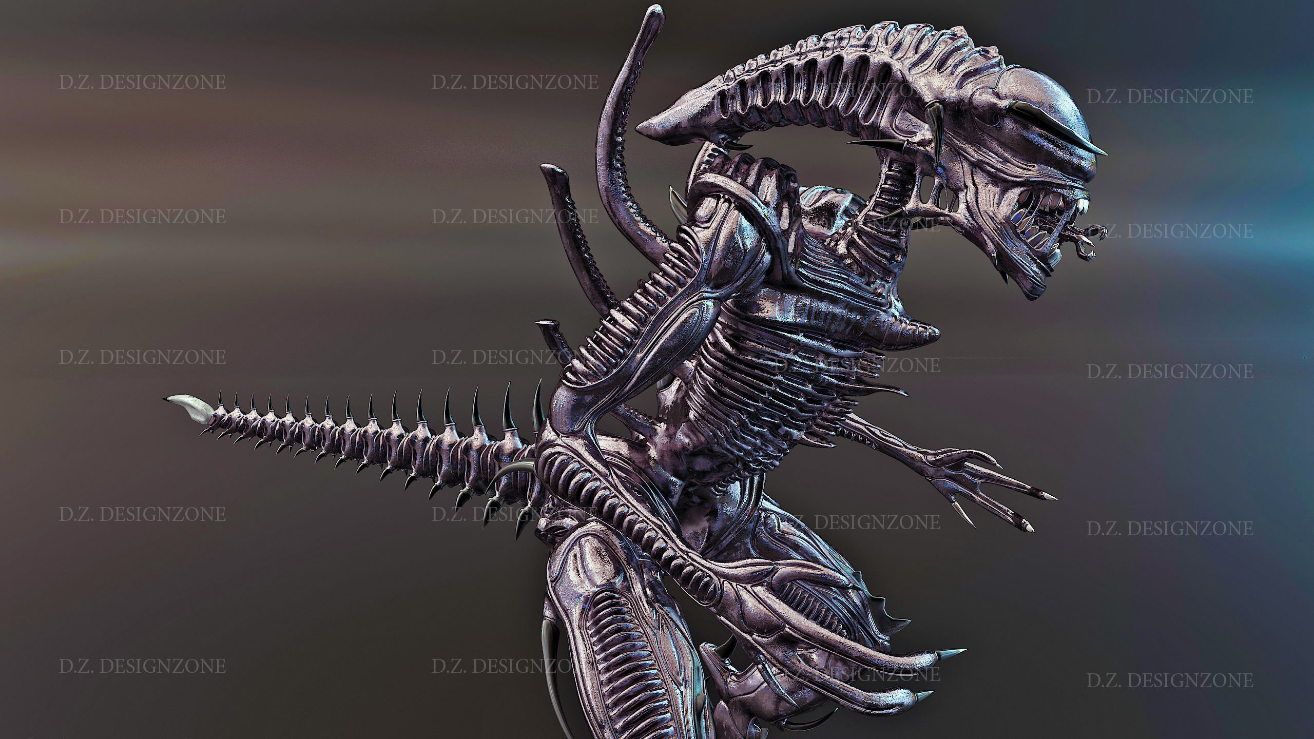 3D model Alien Xenomorph VR / AR / low-poly | CGTrader