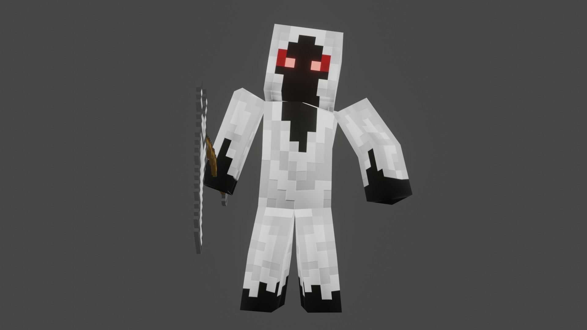3D model MINECRAFT ENTITY 303 3D MODEL RIGGED ANIMATED VR / AR / low ...