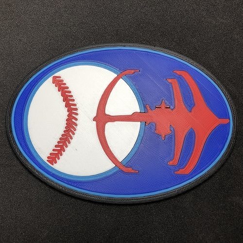 DS9 Niners Baseball Team Logo Coaster 3D model 3D printable | CGTrader