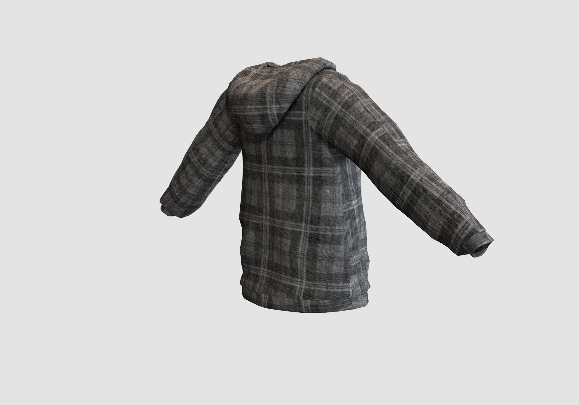 checkered gray jacket 3D model | CGTrader