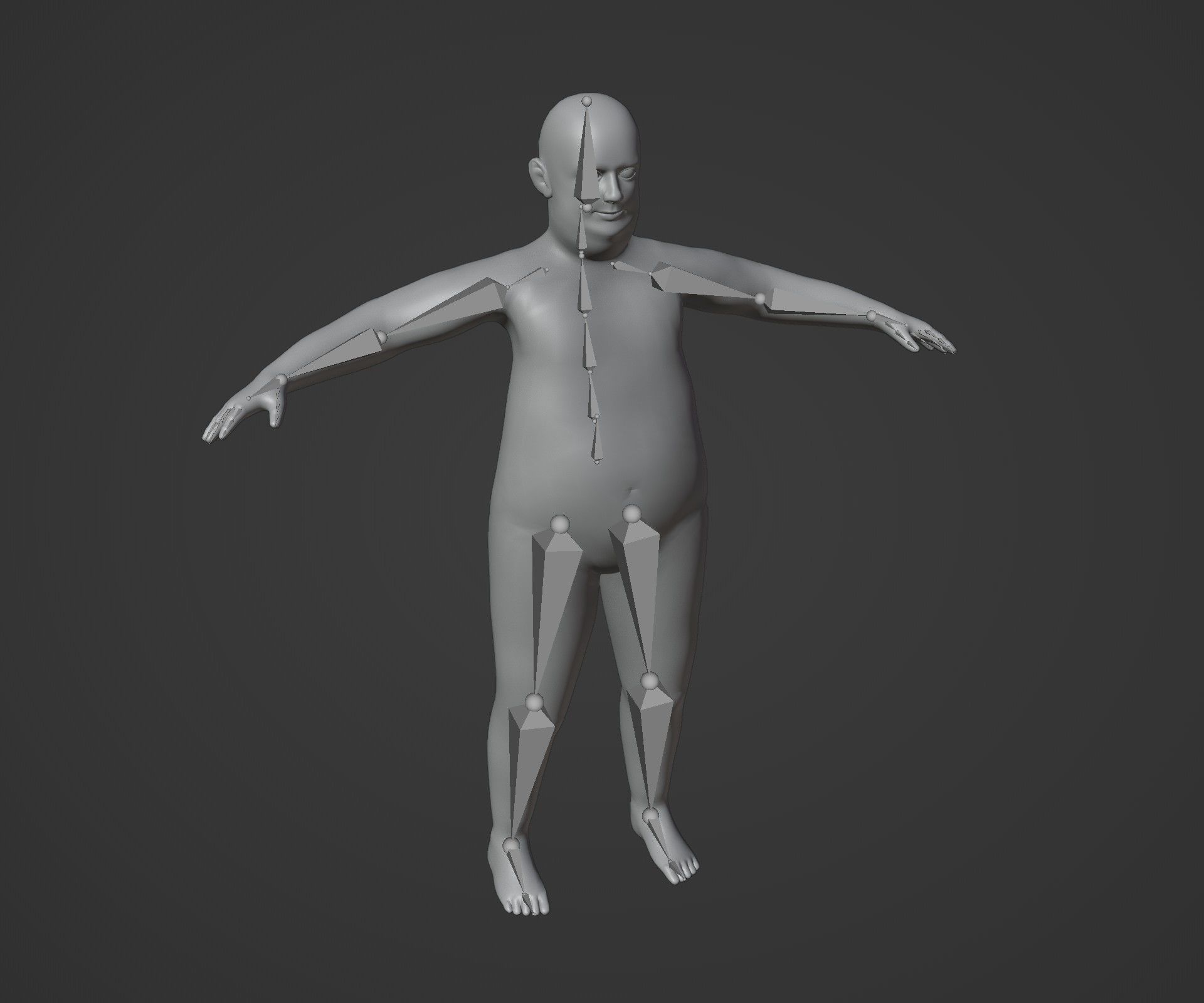 3D model Fat Boy Kid Body Base Mesh Animated and Rigged 3D Model 20k ...