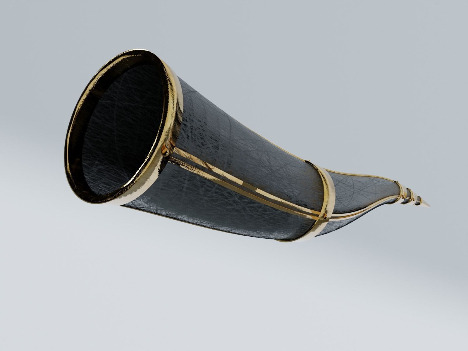 Medieval horn 3D model | CGTrader