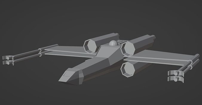 Low Poly X-Wing free VR / AR / low-poly 3D model animated | CGTrader