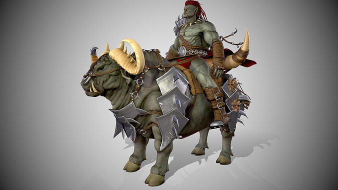 3D model Orc Rider VR / AR / low-poly | CGTrader