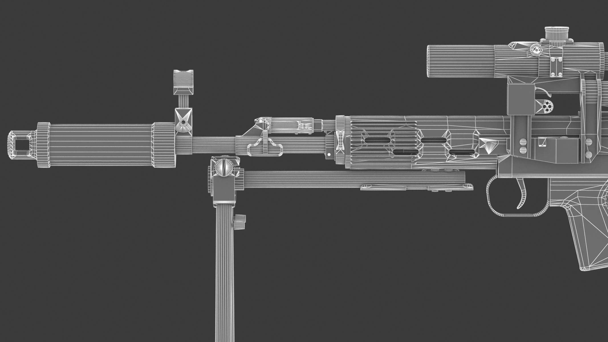 3D model Dragunov SVU Low Poly Realistic VR / AR / low-poly | CGTrader