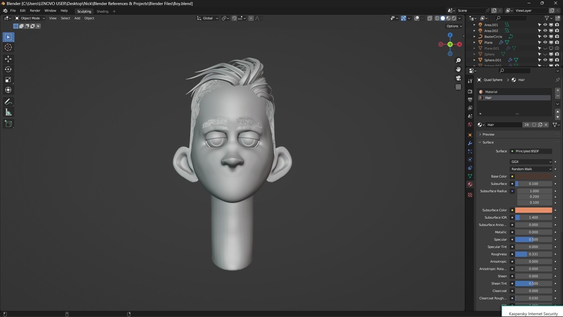 Stylized Character Head free VR / AR / low-poly 3D model | CGTrader