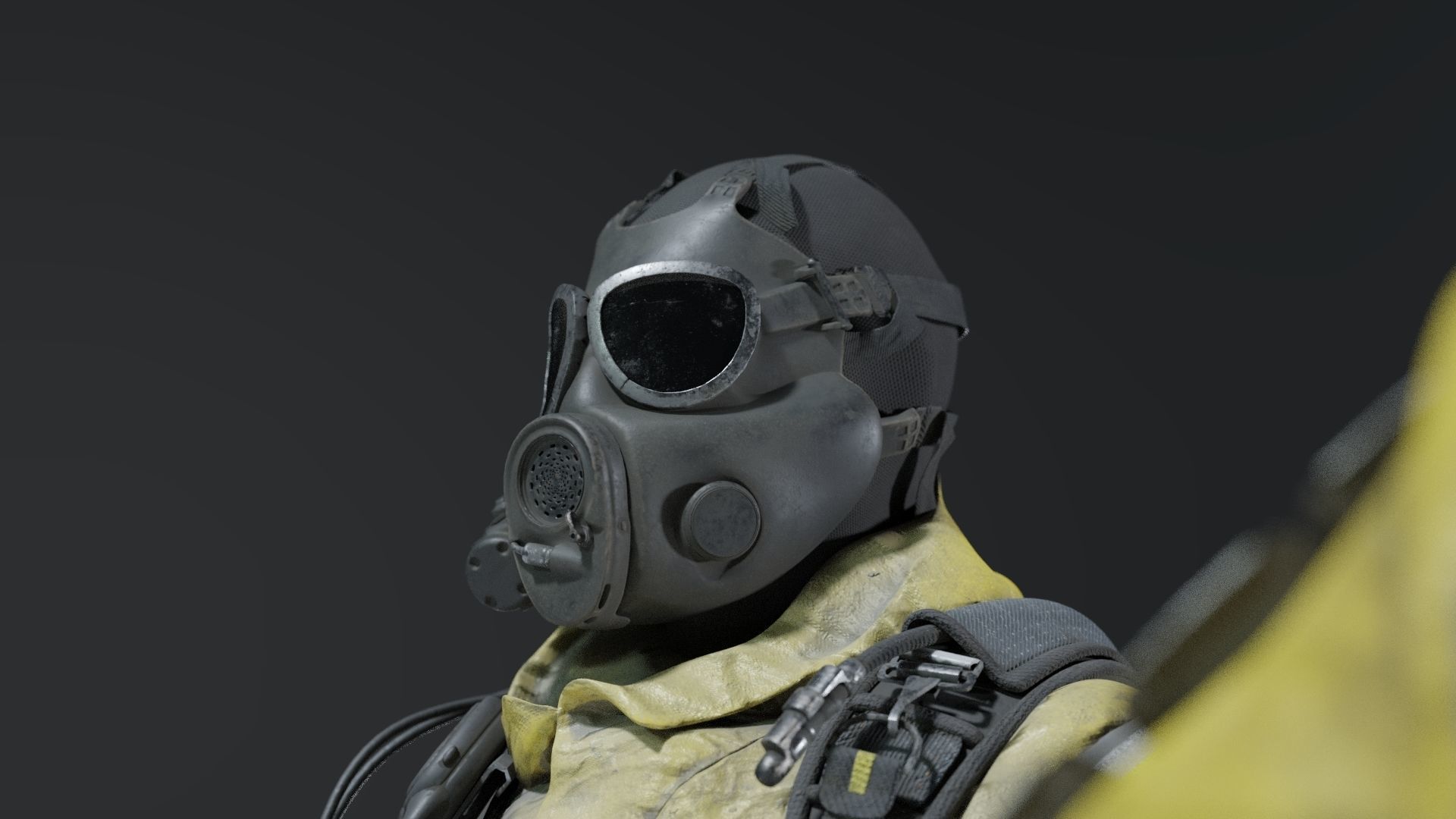 HAZMAT NBC Suit Rigged 3D model rigged | CGTrader