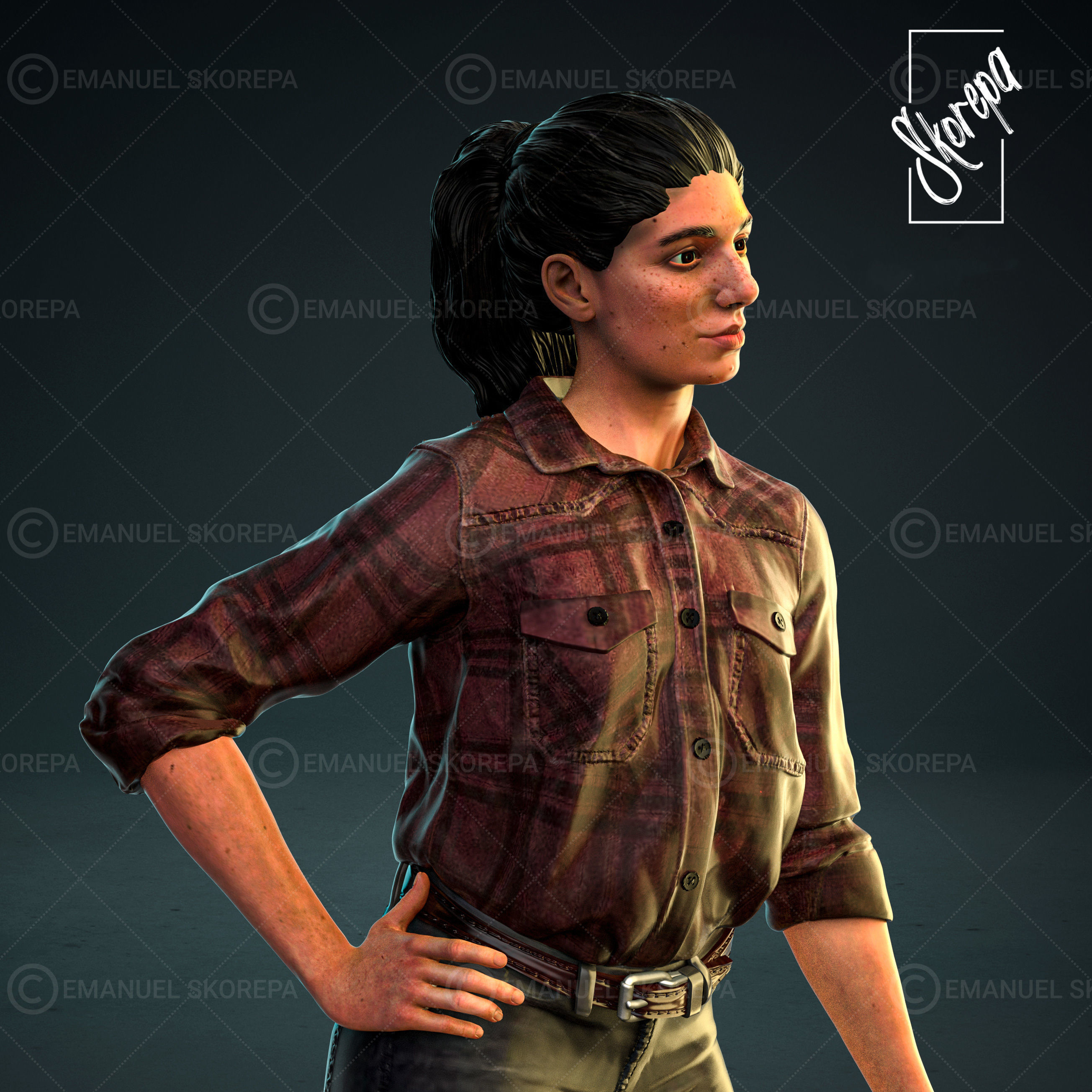 Dina The Last Of Us Part 2 3d Model 3d Printable Cgtrader