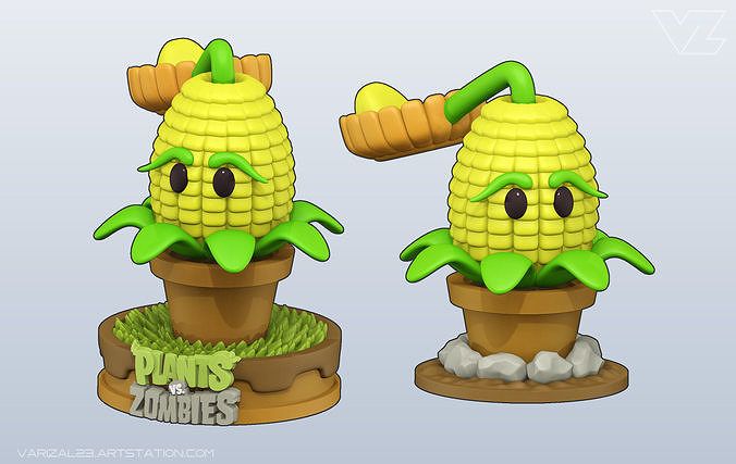 Plants vs Zombies - Kernel Pult 3D model 3D printable | CGTrader