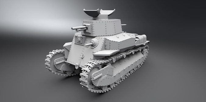 Type 89 I Go Scale model 3D model 3D printable | CGTrader