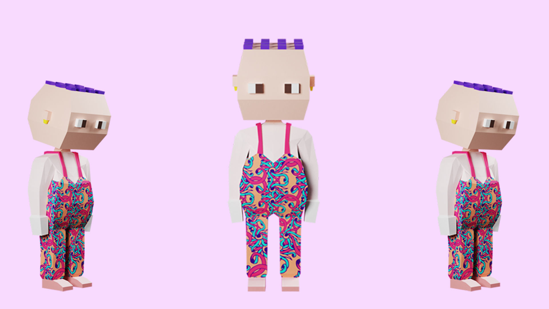 3D model Low poly characters 01 pack 3d model VR / AR / low-poly | CGTrader
