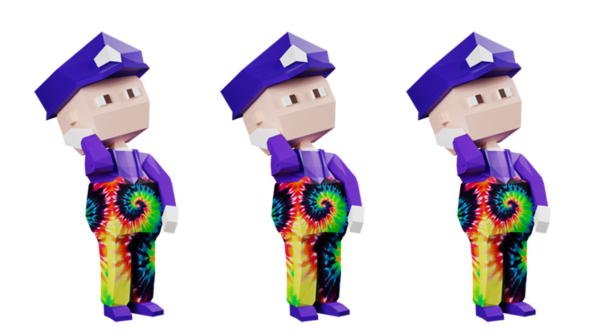 3D model Low poly characters 01 pack 3d model VR / AR / low-poly | CGTrader