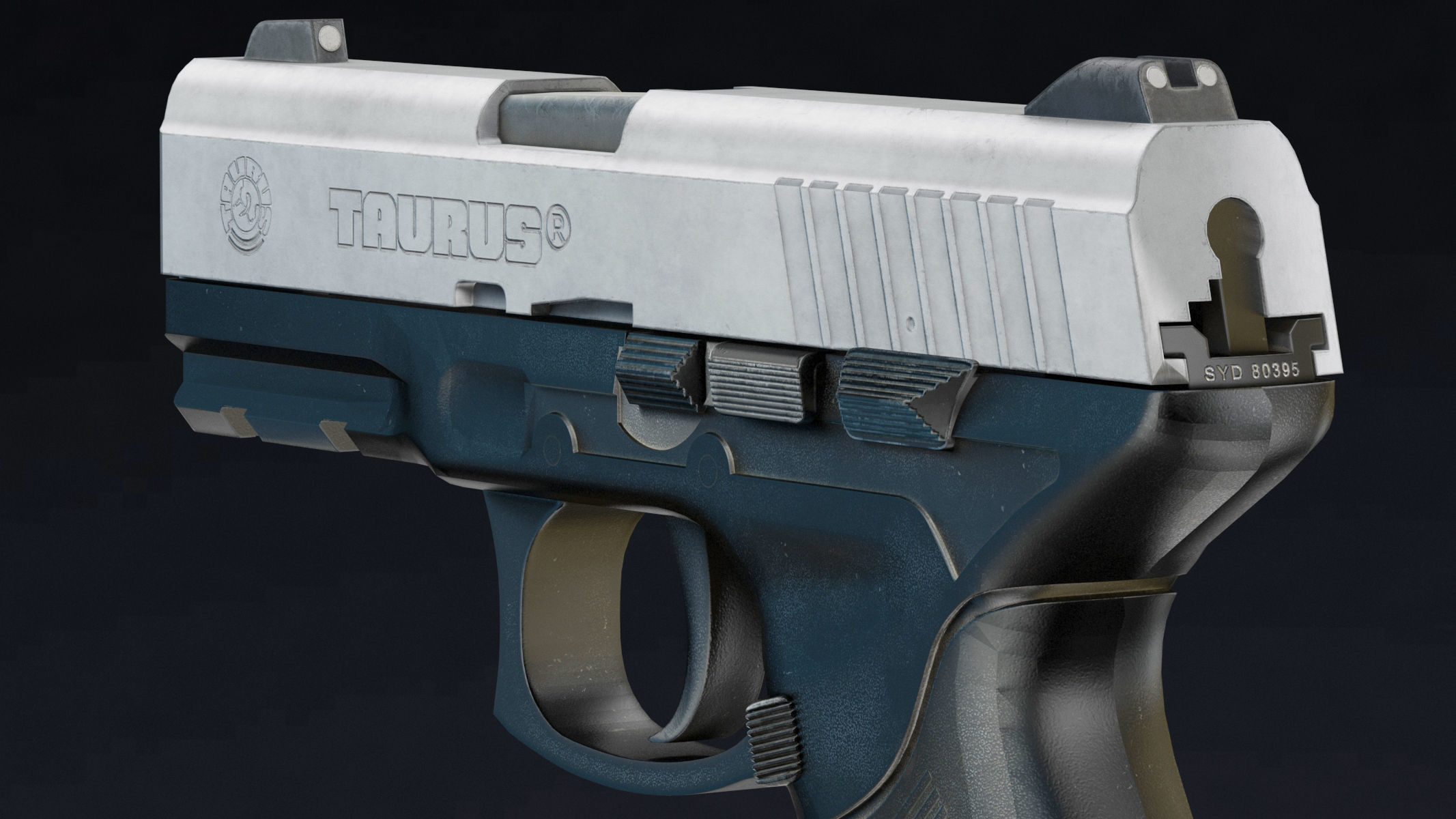 3D model Taurus PT 247 Low Poly Realistic VR / AR / low-poly | CGTrader