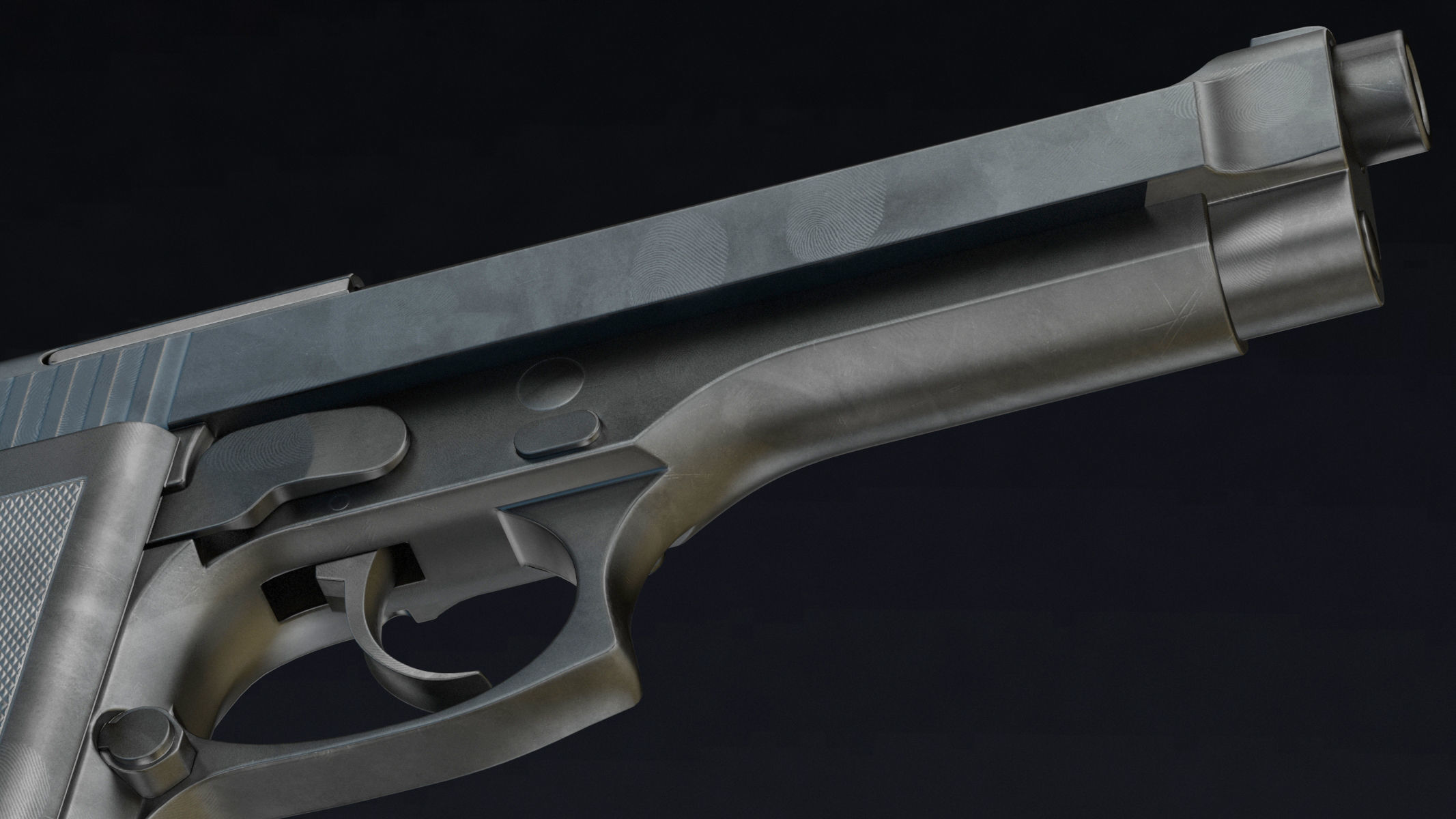 3D model Taurus PT92 Low Poly VR / AR / low-poly | CGTrader